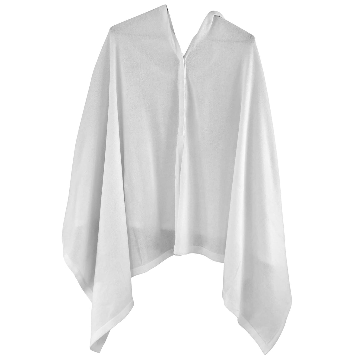 Shoulder Snap Poncho White – Chloe & Lex