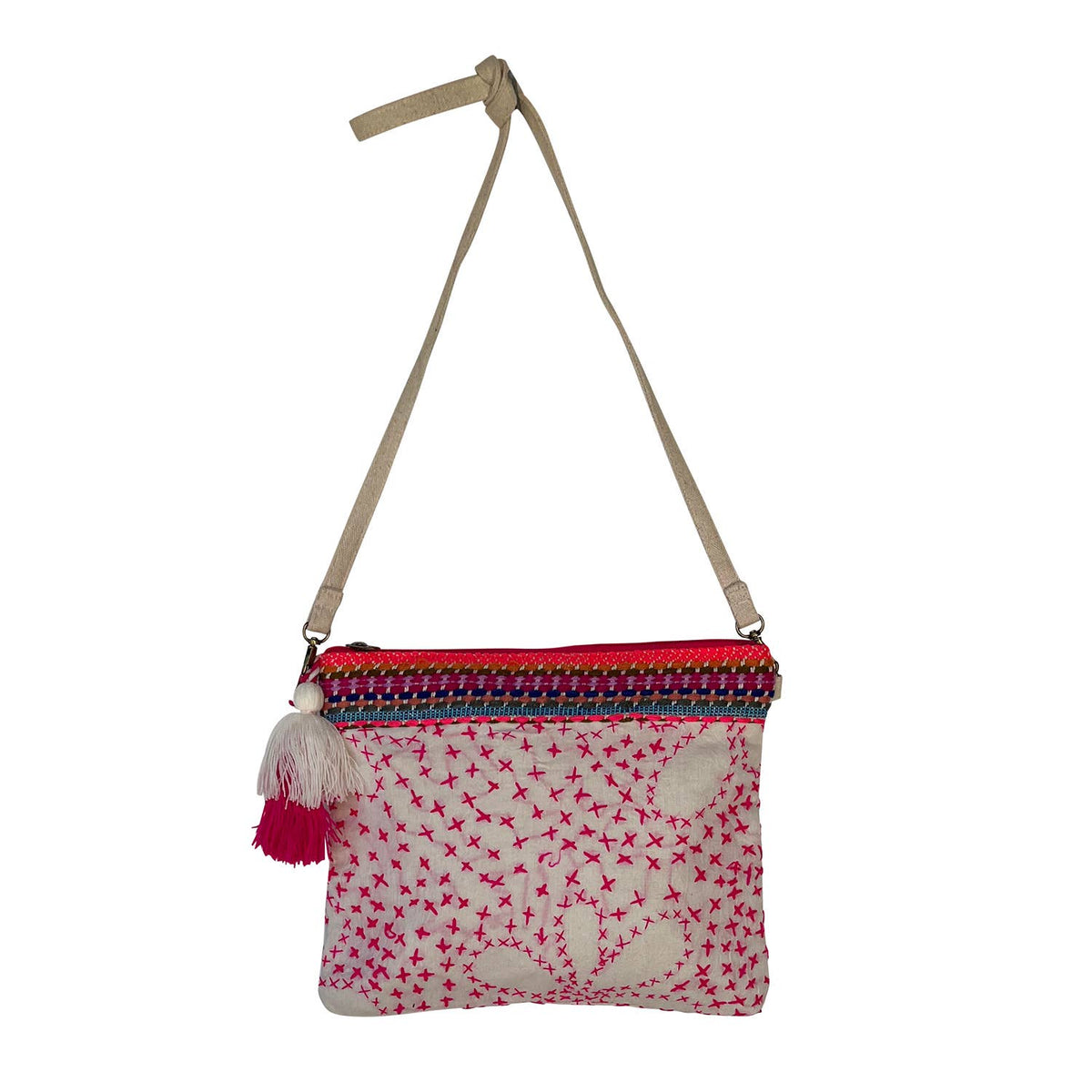 Pink X Flower Crossbody – Chloe & Lex