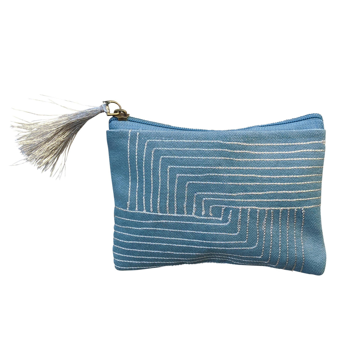 Silver Stitch Square Coin Purse – Chloe & Lex